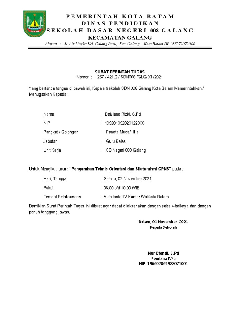 Contoh SPT Guru | PDF