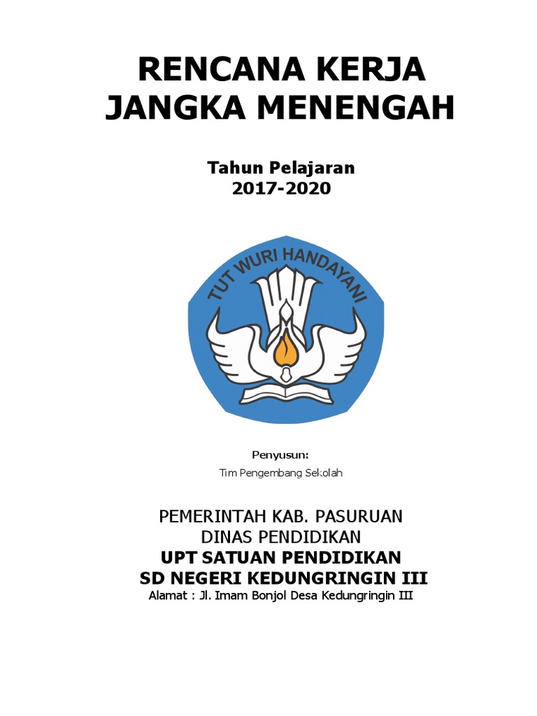 Rencana Kerja Jangka Menengah SDN Kedungringin III | PDF
