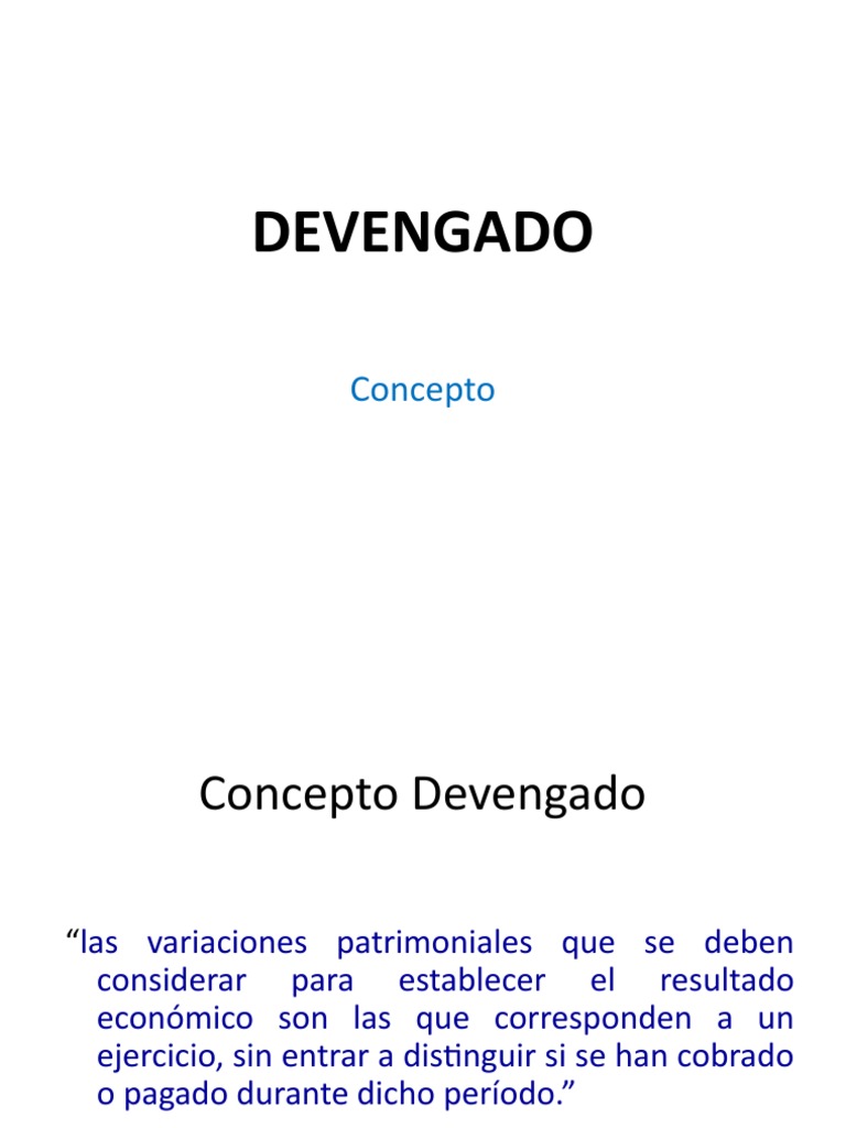 Material 5 Devengado - TEORÍA CONTABLE (UBA) | PDF | Devengo | Contabilidad