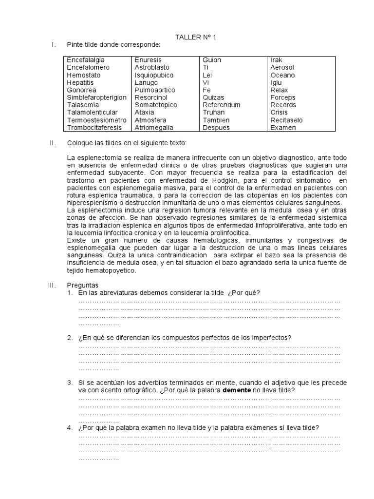 14 - ACTUALIZACIÓN Preguntas de Tilde | PDF | Fonética | Lingüística