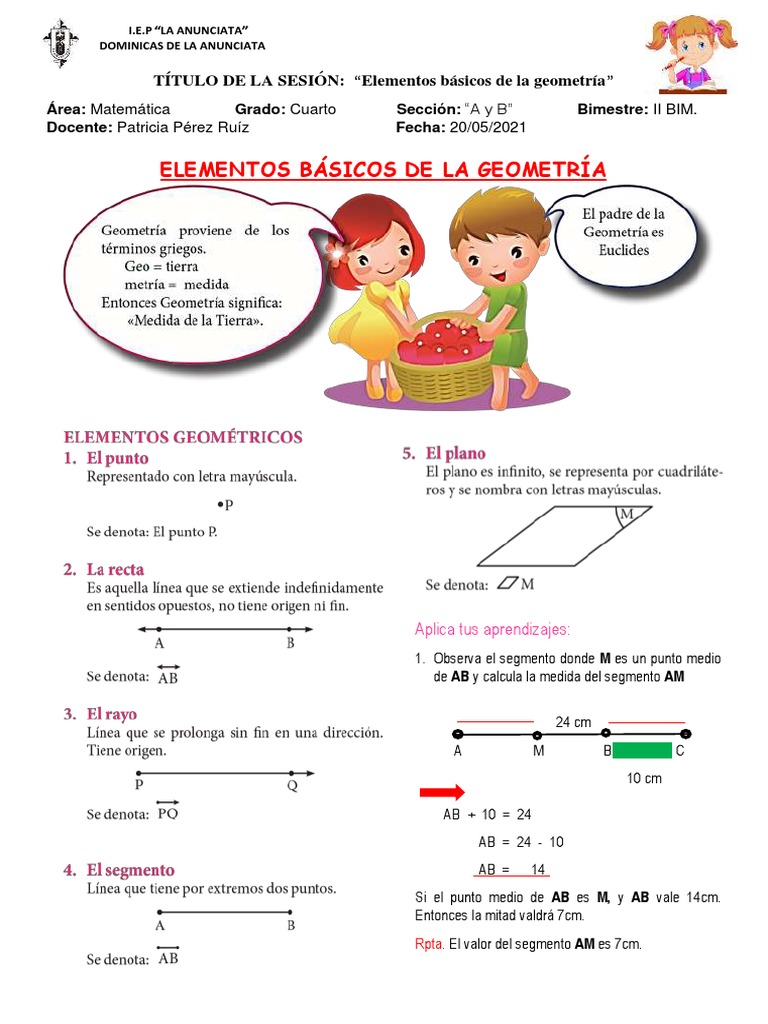 Elementos Básicos de La Geometría | PDF | Matemáticas | Geometría