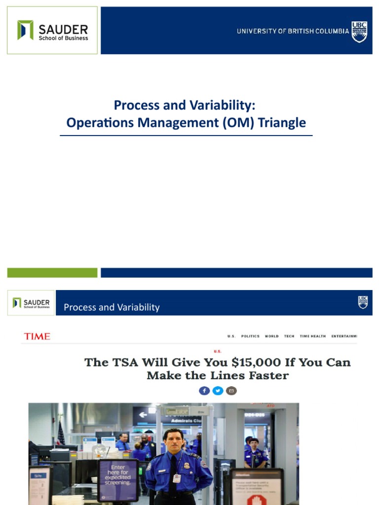 Process and Variability: Operations Management (OM) Triangle | Download ...