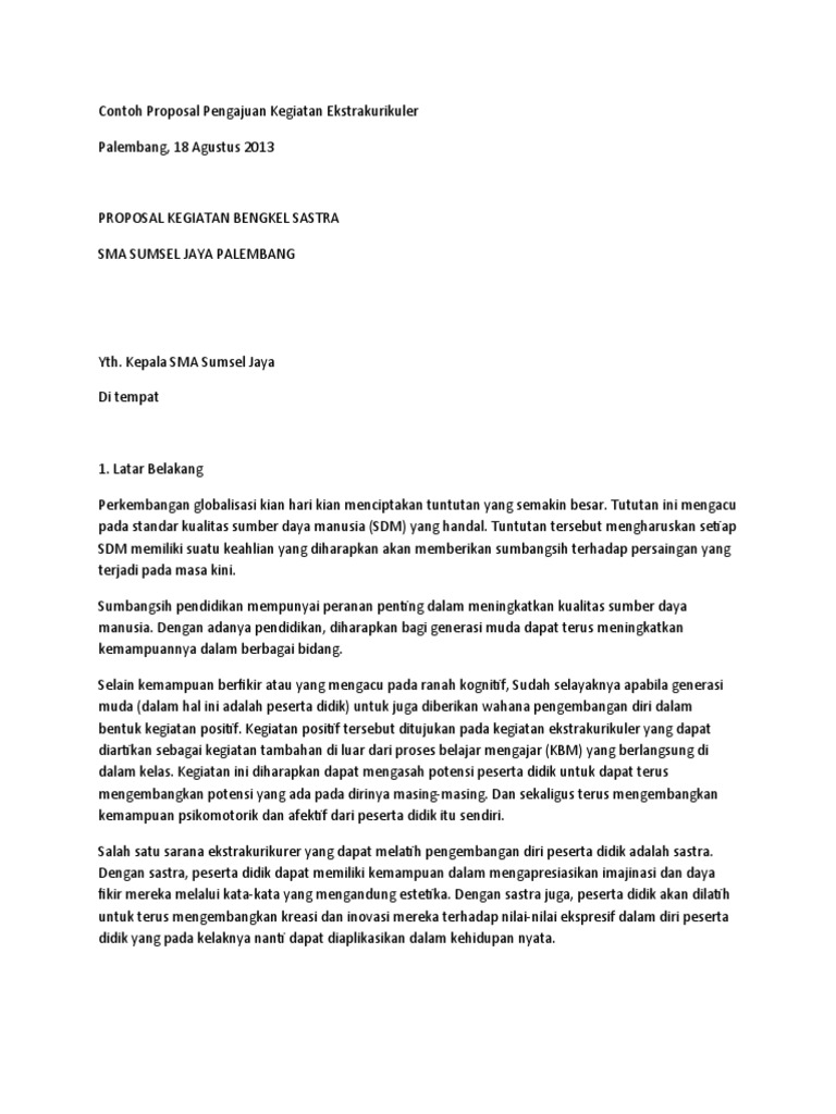 Contoh Proposal | PDF