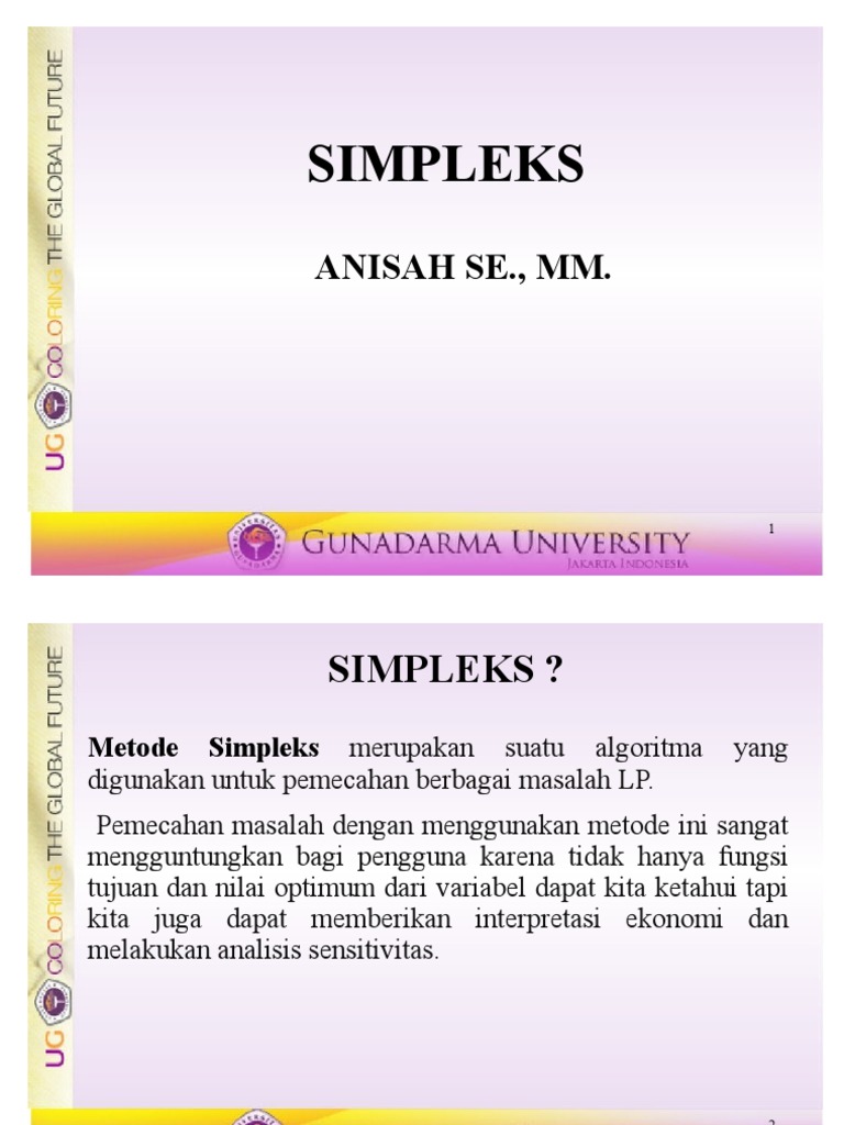 SIMPLEKS | PDF