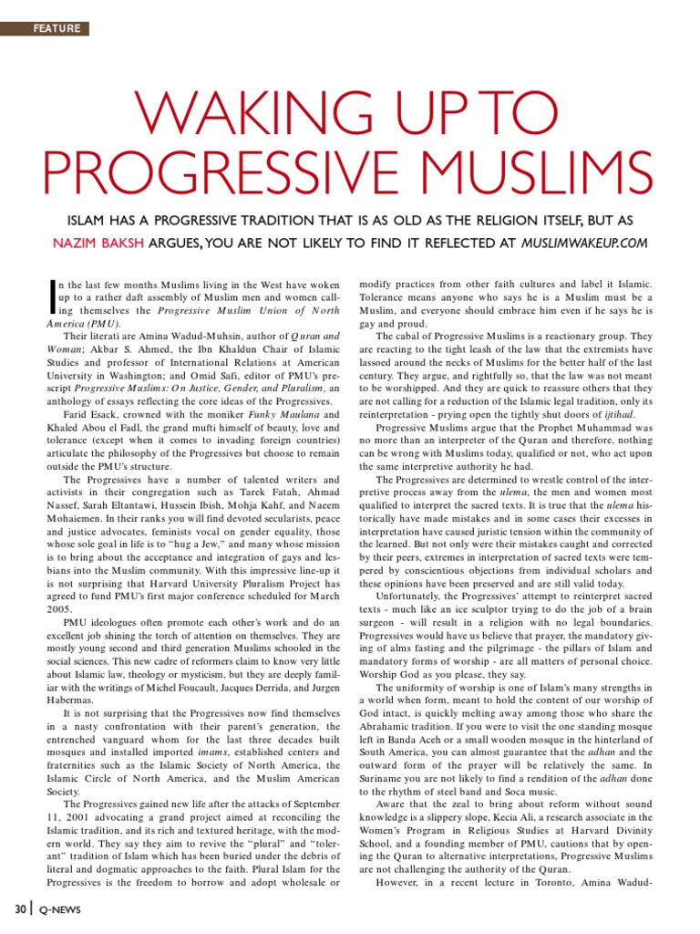 PROGRESSIVE MUSLIMS: A REACTIONARY GROUP | PDF | Quran | Islam