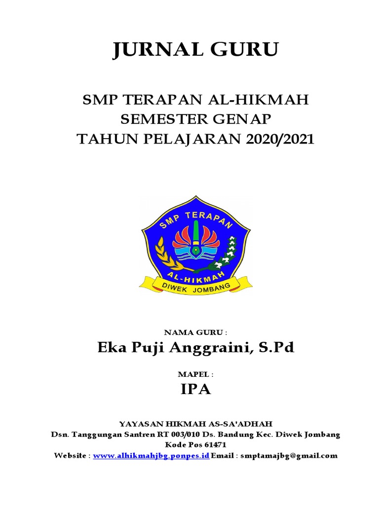 Cover Jurnal Guru | PDF
