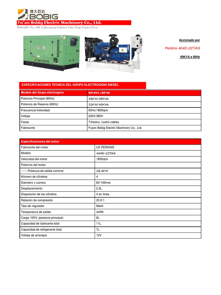 40 KVA 60Hz Trifásico 220-380 V - TRAD | PDF | Tanques | Acero