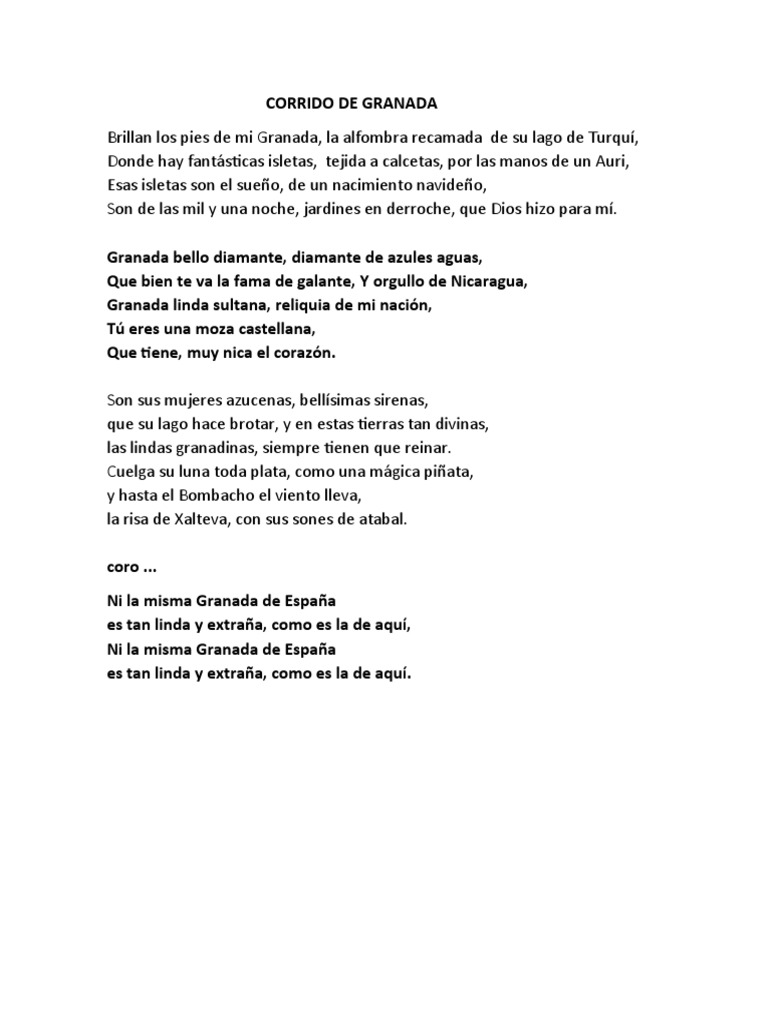 Corrido de Granada | PDF