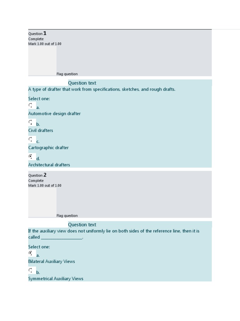 Types of Drafters and Auxiliary Views | PDF | Drawing | Engineering ...