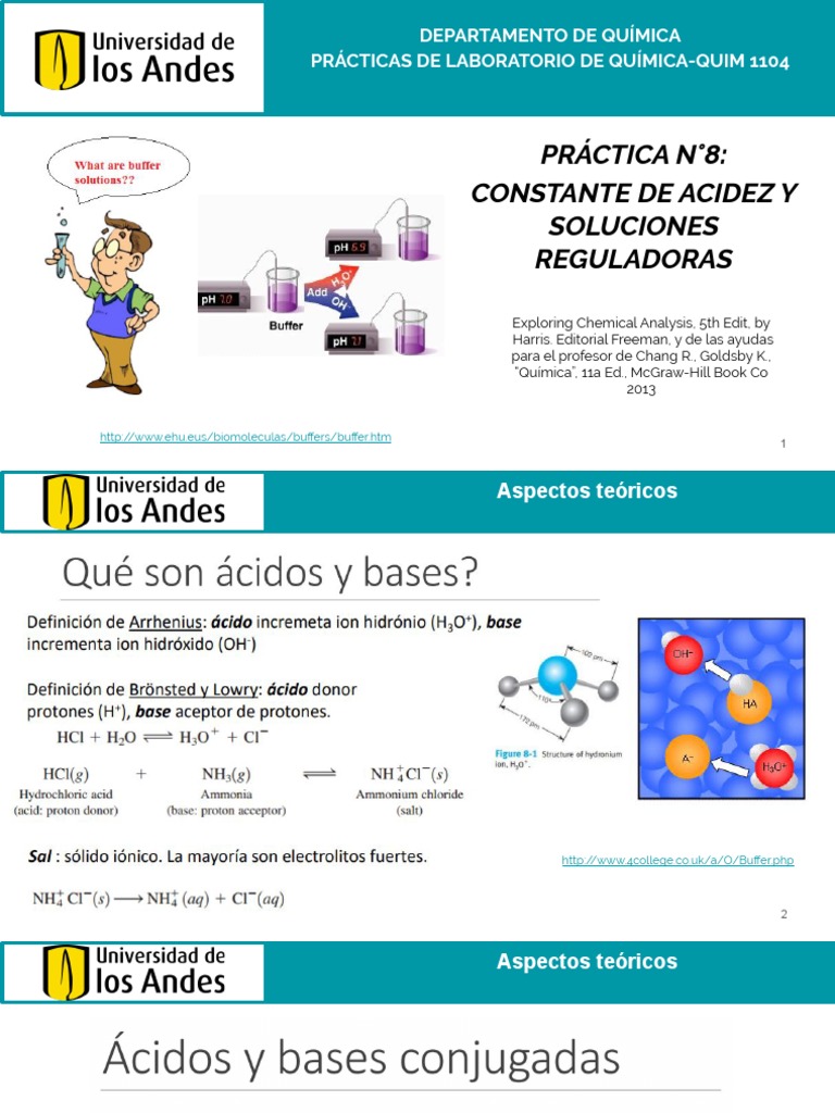 PR+üCTICA N - 8 - CONSTANTE DE ACIDEZ Y SOLUCIONES REGULADORAS | PDF | Solución tampón | Ph