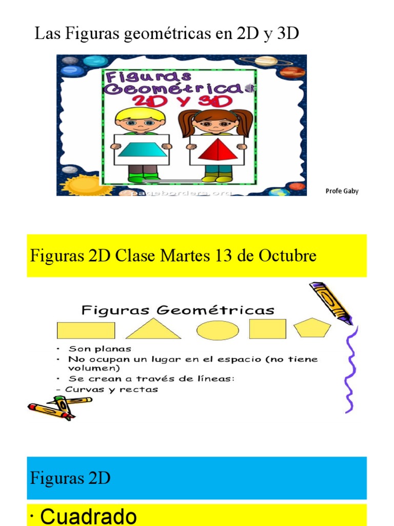 Figuras 2D y 3d Clase 13 y 20 de Octubre | PDF | Rectángulo | Triángulo
