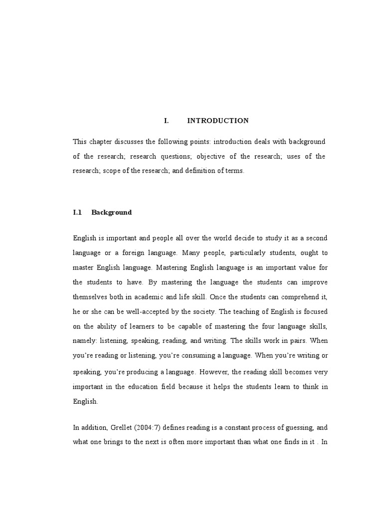 Draft 1 Chapter 2 | PDF | Reading Comprehension | Narrative