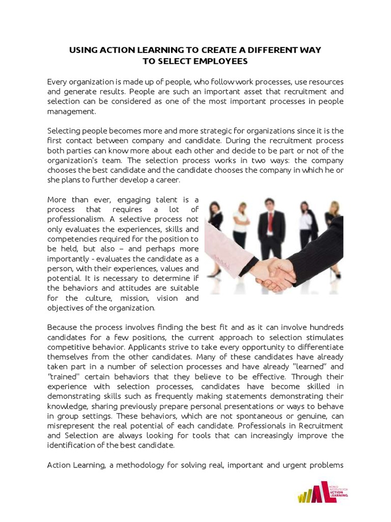 Using Action Learning to Create a Collaborative, Problem-Solving ...