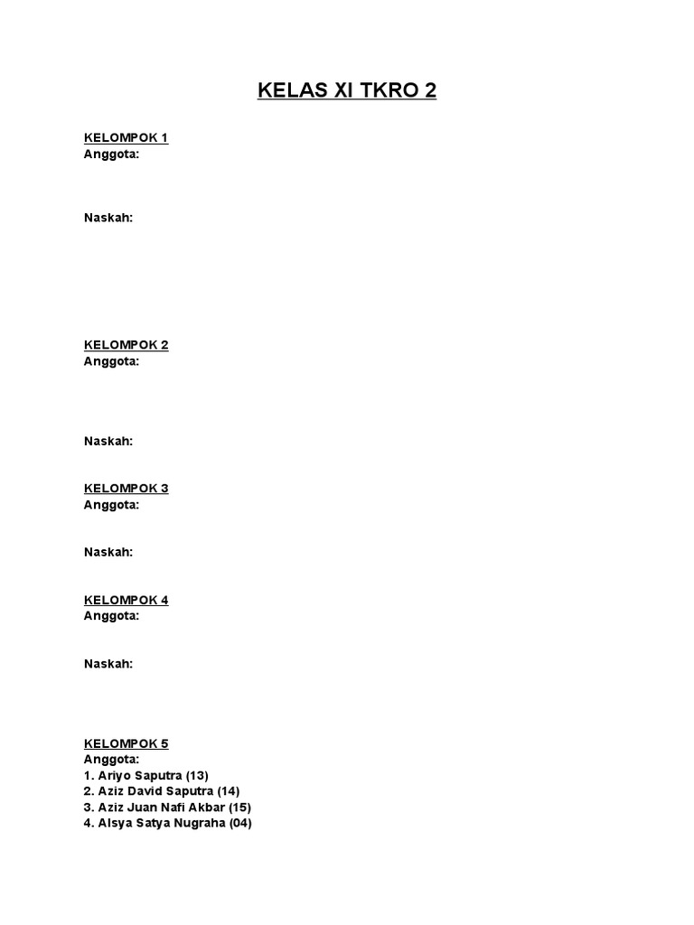 Kolaborasi Menyusun Teks Pranatacara Kelas Xi Tkro 2 | PDF