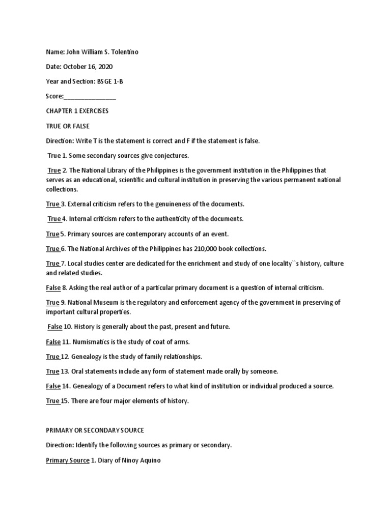 RPH Module 1 | PDF | Primary Sources