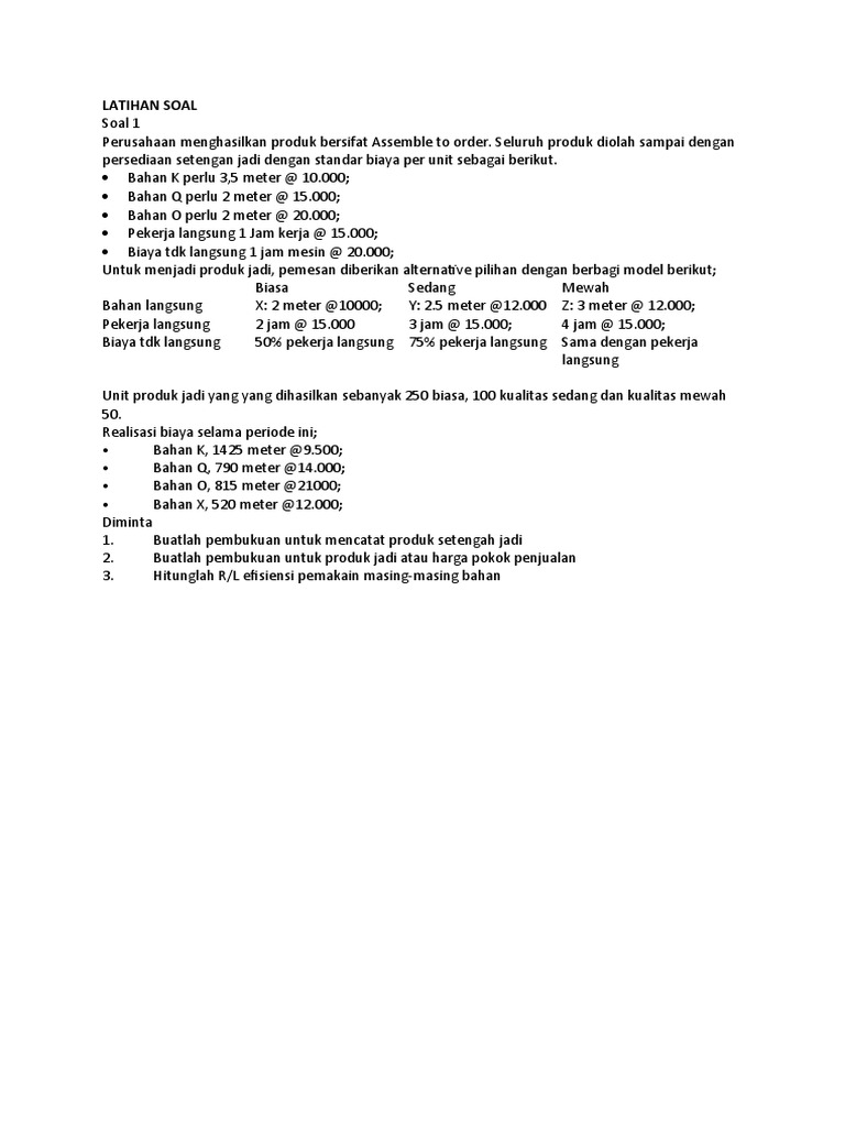 Soal Latihan APM | PDF