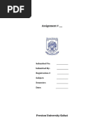 Assignment Title Page | PDF