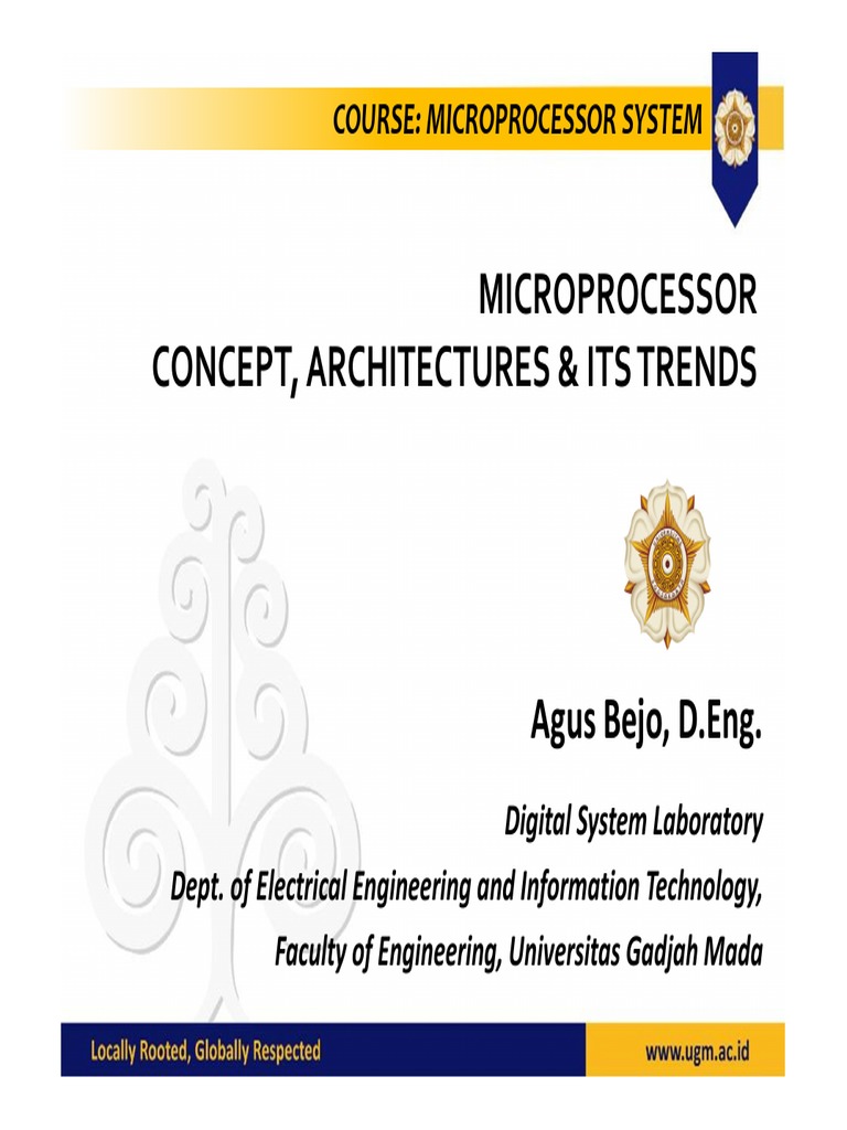 Lecture Note 02 - Microprocessor Concept Architectures and Its Trends ...