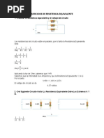 Ejercicios Resueltos, Circuito Paralelo | PDF | Resistencia Eléctrica y Conductancia | Red eléctrica