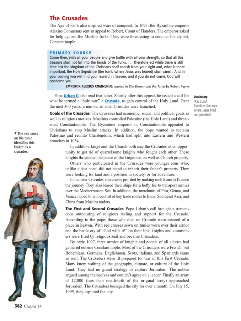 The Crusades: Urban II Crusade | PDF | Crusades | Byzantine Empire