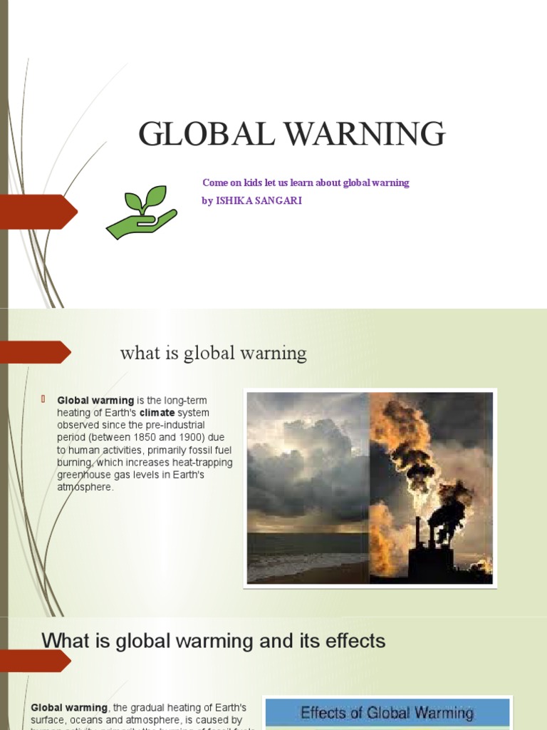 Global Warning: Come On Kids Let Us Learn About Global Warning by ...