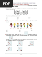 Kangaroo Mathematics Contest 2023 Problems | PDF