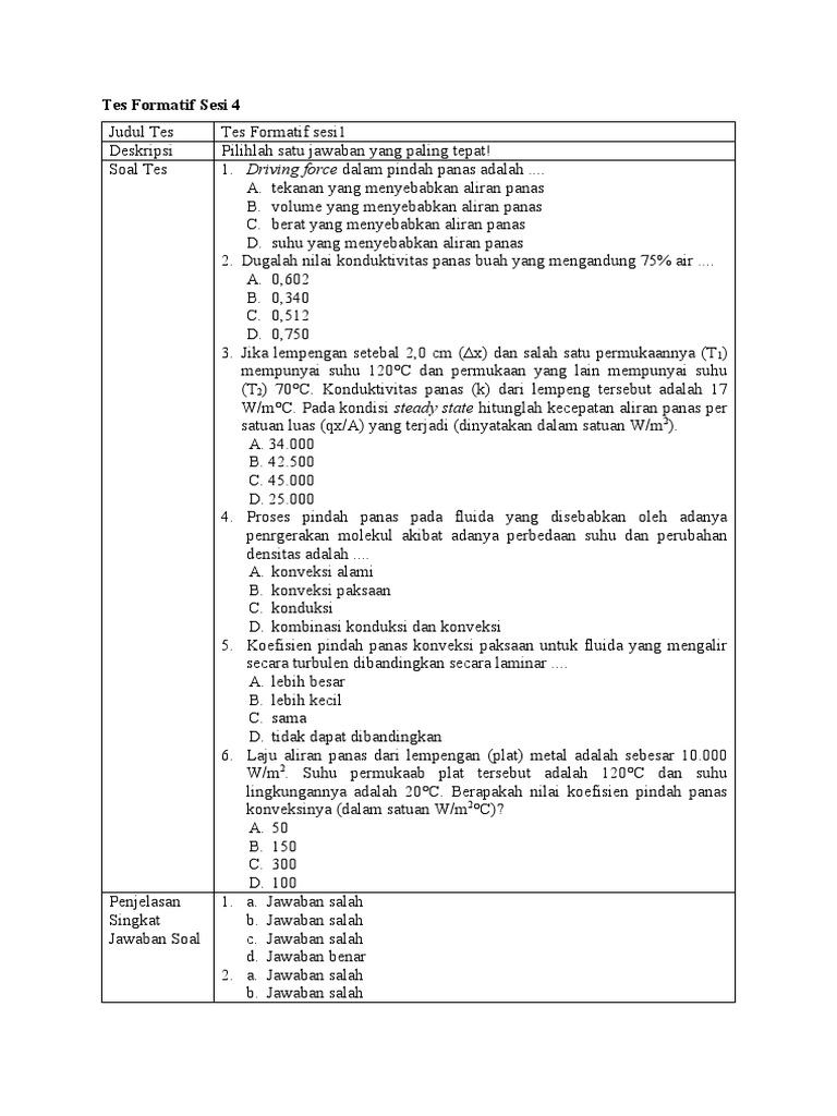 Tes Formatif Sesi 4 | PDF