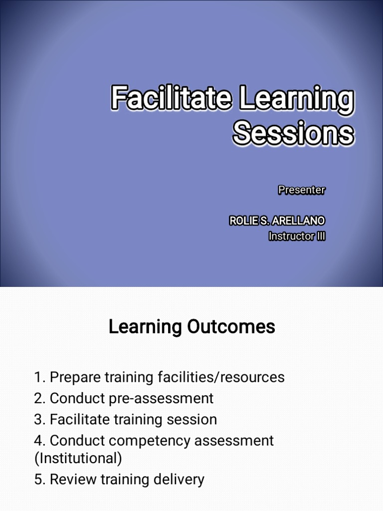 Competency-Based Training Facilitation | PDF | Educational Technology ...