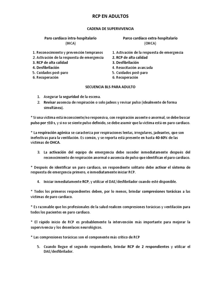 Acls 2020 | PDF | Reanimación cardiopulmonar | Paro cardíaco