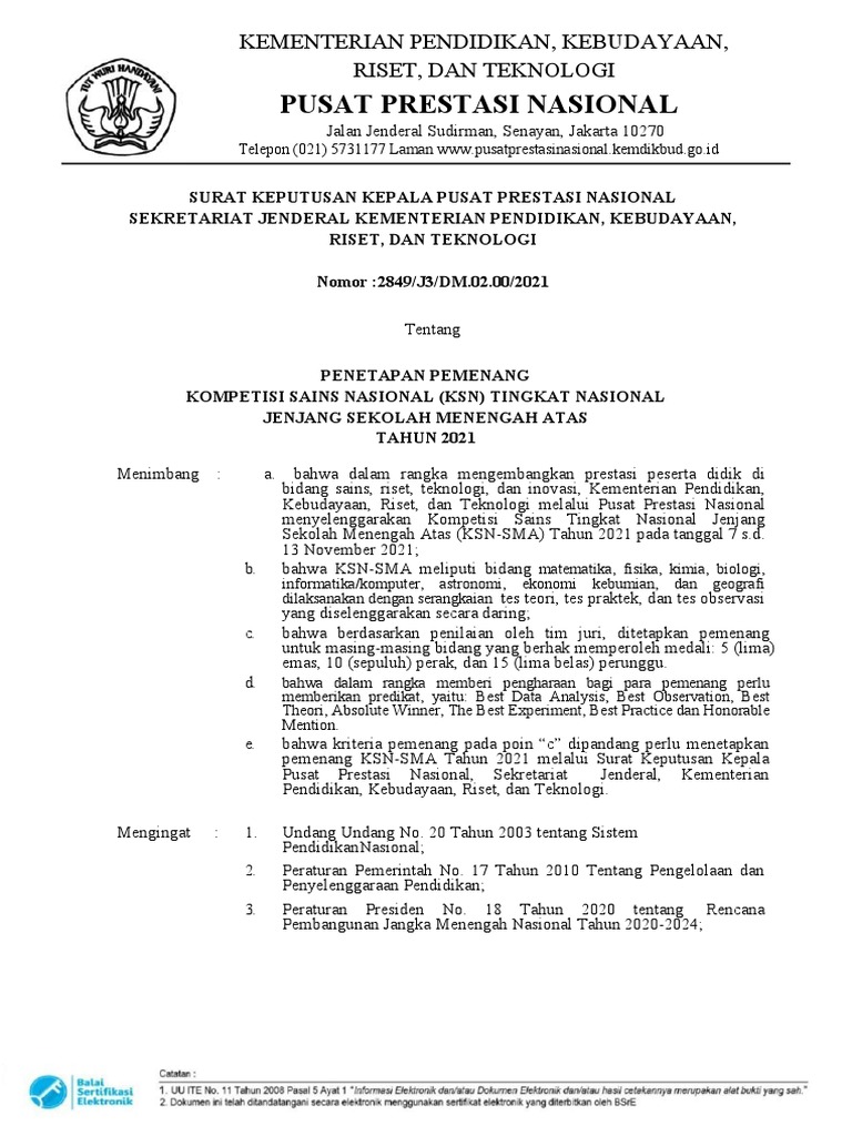 KSN-SMA2021 | PDF