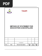 Excavation & Backfilling Method Statement | PDF | Excavation ...