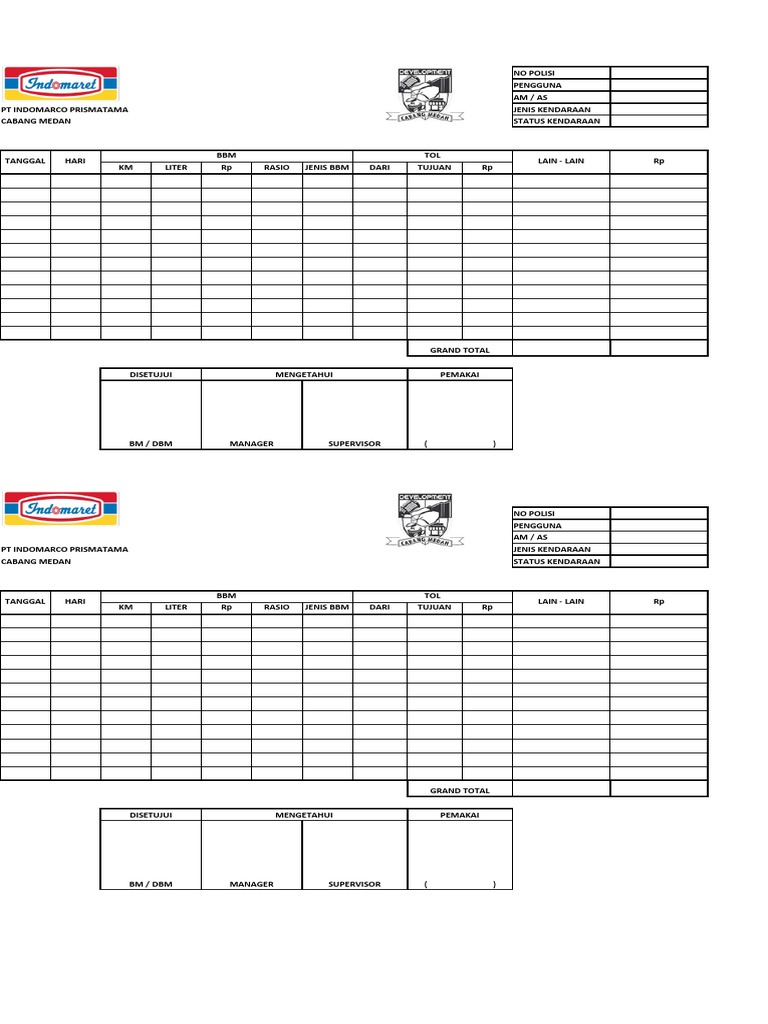 Form Bensin, SPL, Cuti, Usulan | PDF