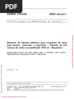 NCH 3202 2010 Instalaciones Domiciliarias de Agua Potable. Instalación de Sistemas de Tuberías y ...