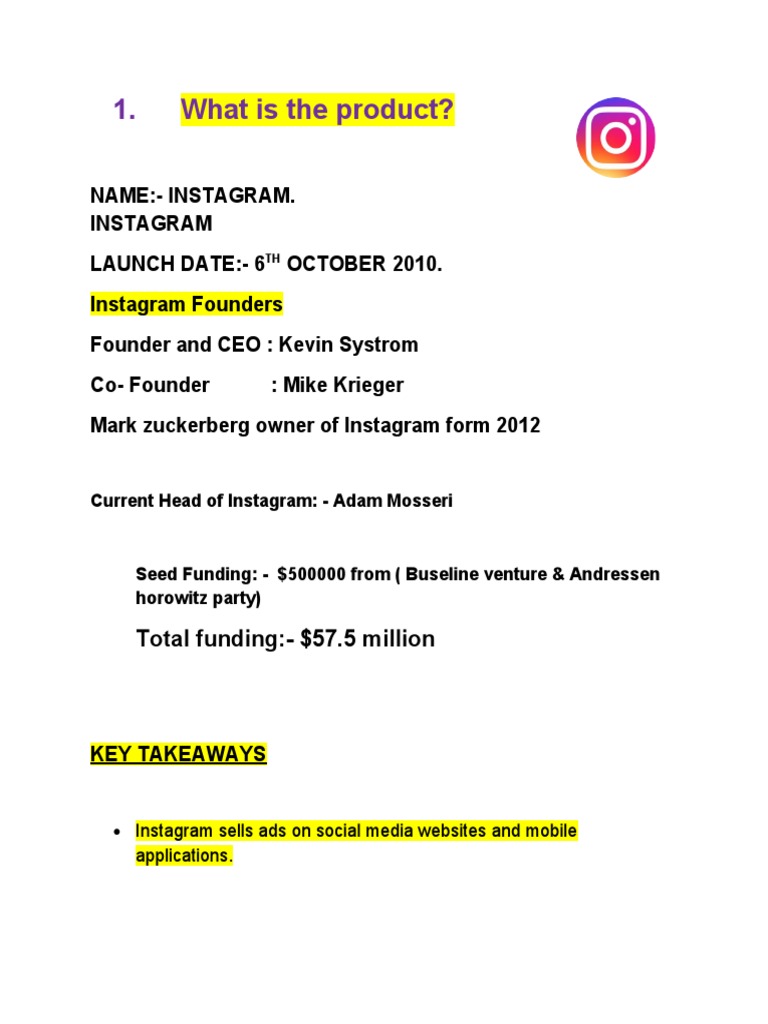 Case Study Instagram | PDF | Mass Media | Communication