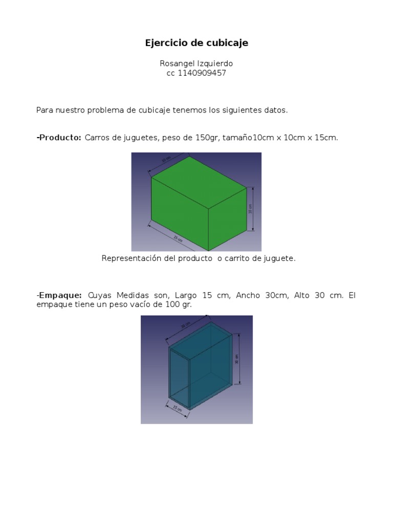 Ejercicio Cubicaje Terminado | PDF | Procesos industriales | Sector ...
