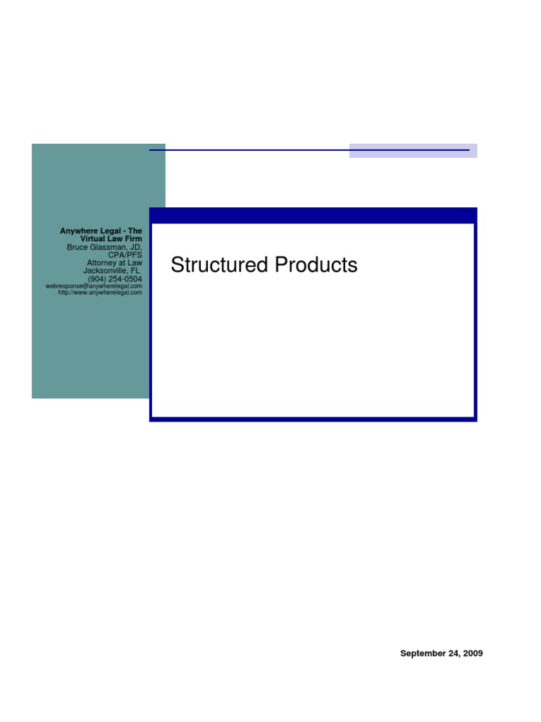 Structured Products: Anywhere Legal - The Virtual Law Firm | PDF ...