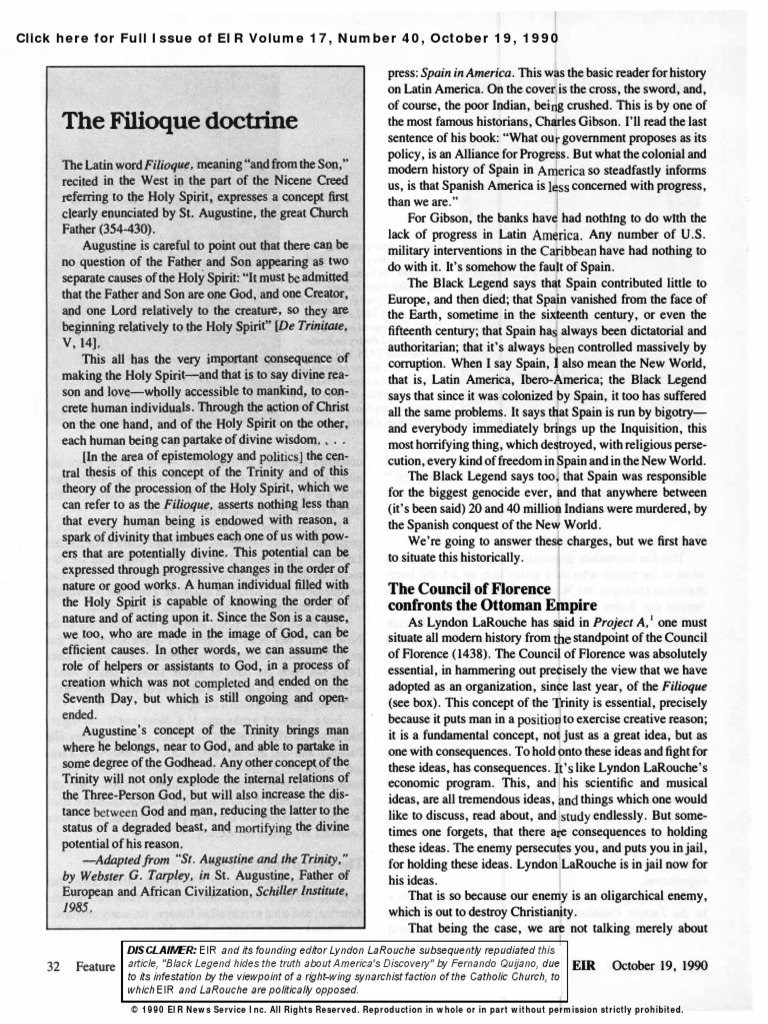 Eirv17n40-19901019 032-The Filioque Doctrine | PDF | Trinity ...