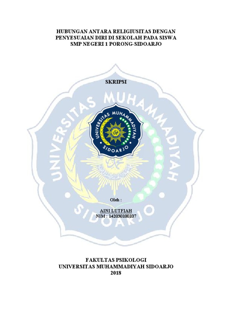 Religiusitas dan Penyesuaian Siswa SMP | PDF | Karier & Perkembangan ...