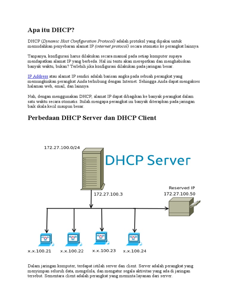 Apa Itu DHCP | PDF