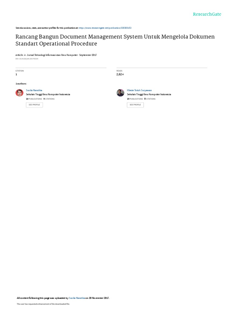Rancang Bangun Document Management System Untuk Me | PDF