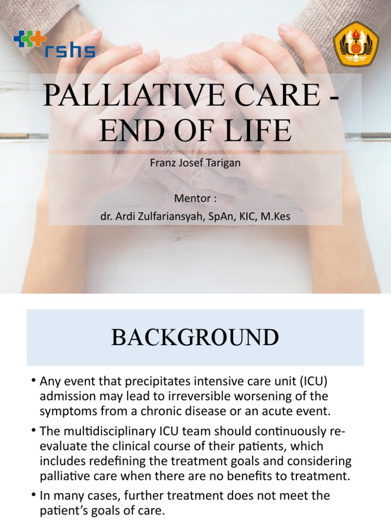 End-of-Life Care in the ICU | PDF | Palliative Care | Intensive Care ...