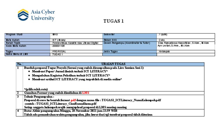 Tugas Proposal ICT Literacy | PDF