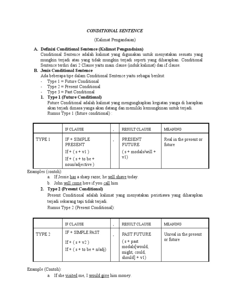 Modul Conditional Sentence | PDF