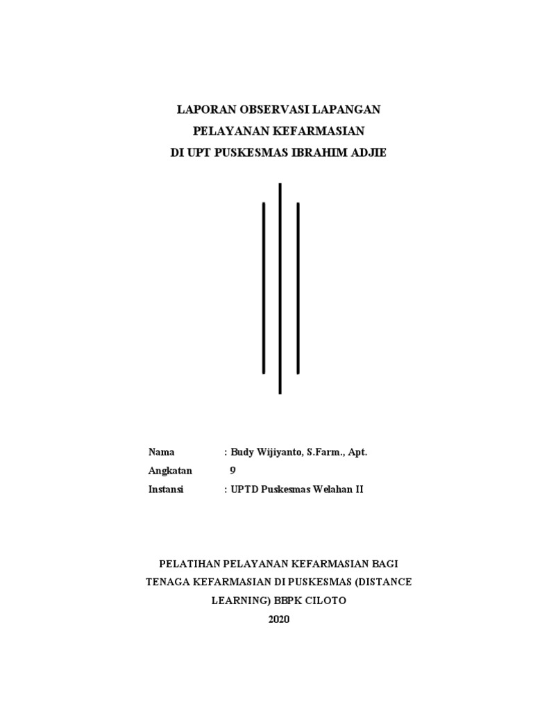 Laporan Observasi Lapangan Budy Ak9 | PDF