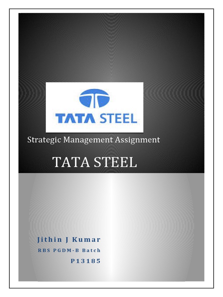 Tata Steel: Strategic Management Assignment | PDF | Steel | Business
