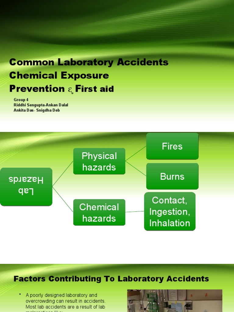 Common Laboratory Accidents and First Aid | PDF | Burn | Laboratories