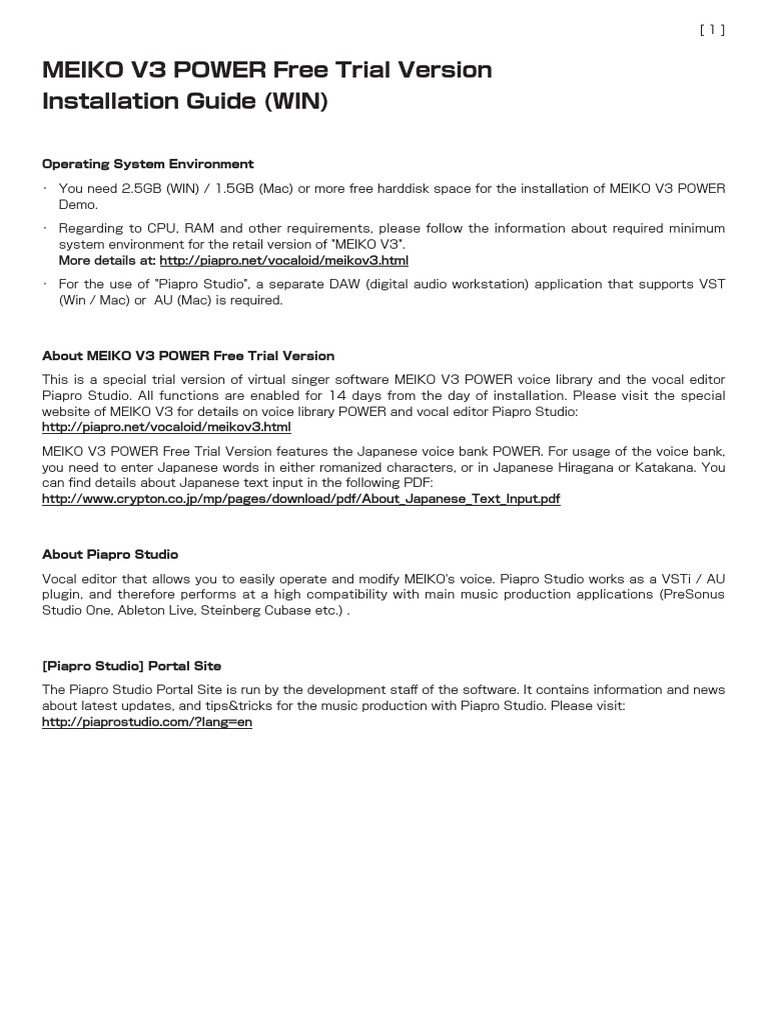 MEIKO V3 Installation and Setup Guide | PDF | System Software ...