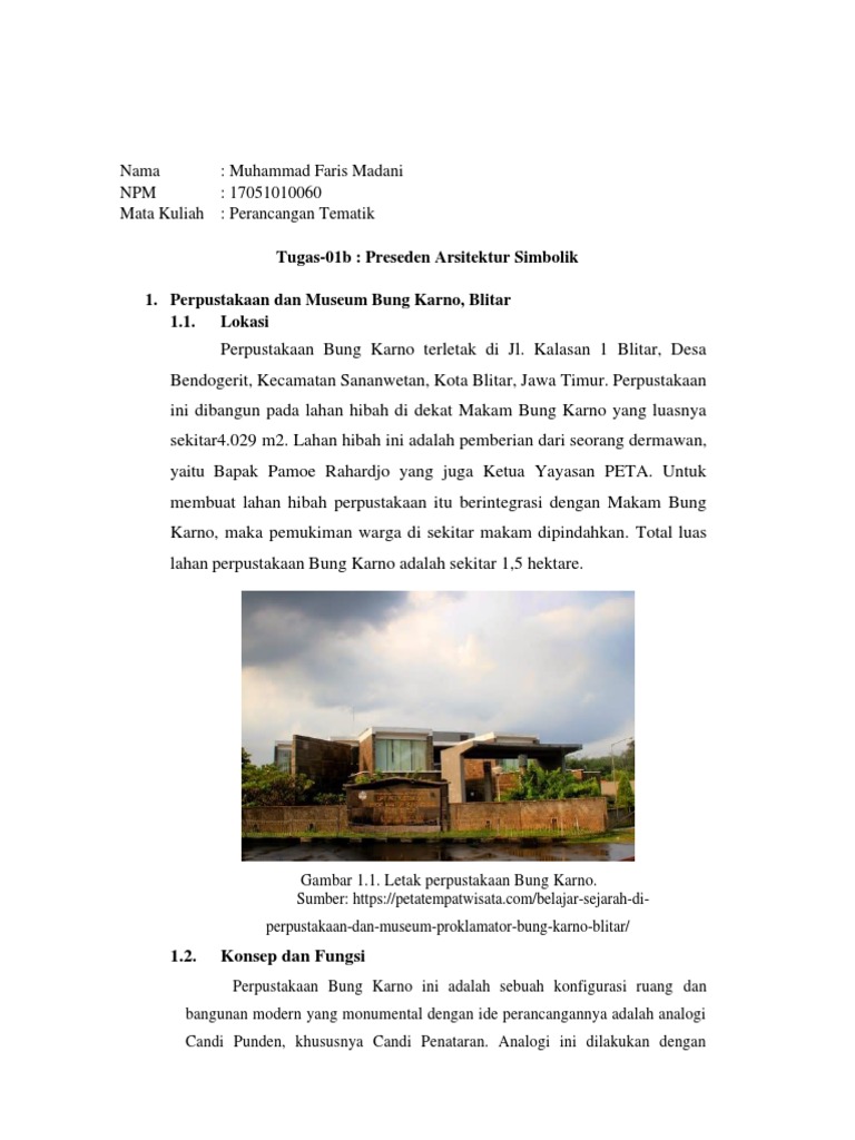 M.faris Madani - Tugas 01b Preseden Arsitektur Simbolik | PDF