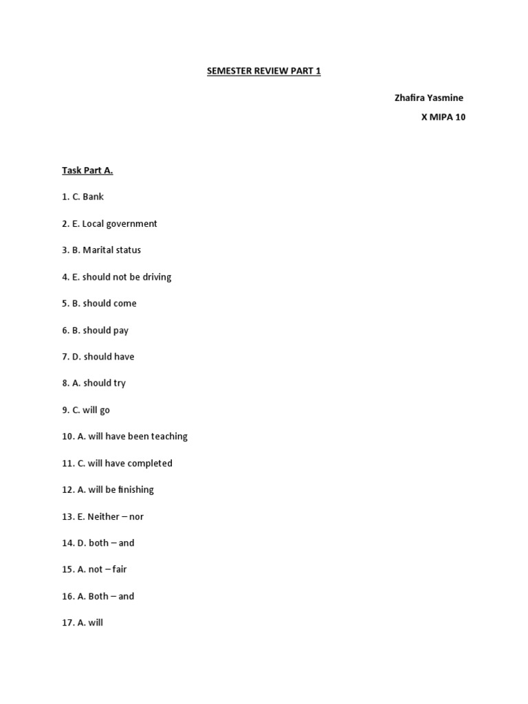 Semester Review Part 1 | PDF | Deposit Account | Banks