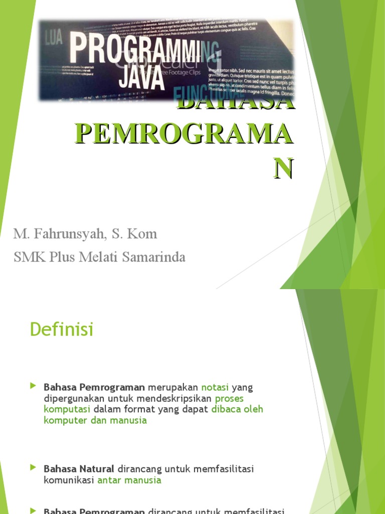 Sejarah Bahasa Pemrograman | PDF | Komputer